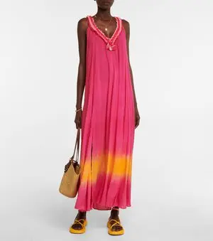 Poupette St Barth Nava Tie-dye Maxi Dress