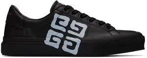 Givenchy Givenchy Black Josh Smith Edition City Sport 4G Sneakers 004 Black