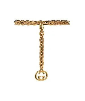 Gucci - Gucci Chain Belt With Interlocking G Charm