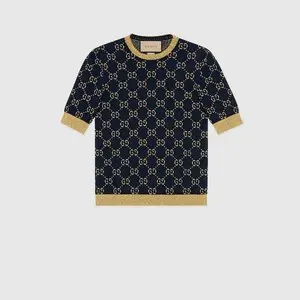 Gucci Gg Cotton Lamé Top