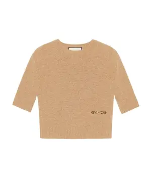 GUCCI Cashmere Top With Horsebit