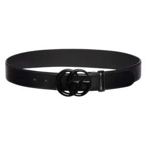 Gucci Gg Marmont Wide Belt - Black