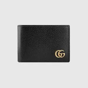 Gucci GG Marmont Leather Billfold Wallet - GUCCI Black Leather