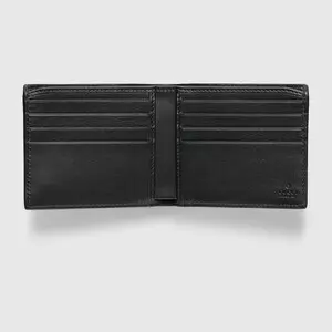 Gucci Gg Marmont Bi-fold Wallet Leather - Black