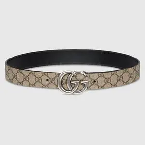 Gucci Gg Marmont Reversible Belt - Beige