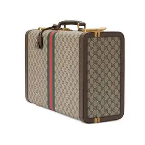 Gucci Savoy Medium Suitcase With Web