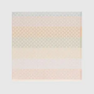 Gucci Gg Jacquard Shawl Cotton