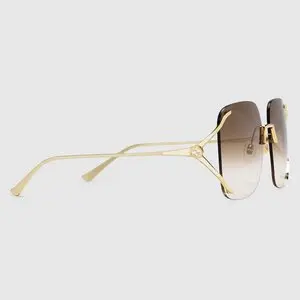 Gucci Square Frame Sunglasses - Brown