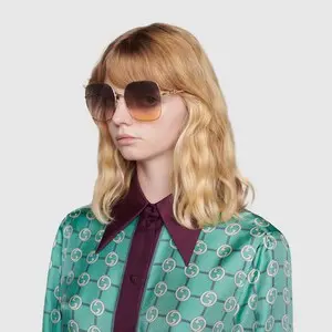 Gucci Oversize Square-frame Sunglasses
