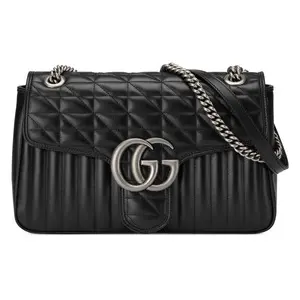 Gucci GG Marmont Medium Shoulder Bag Black