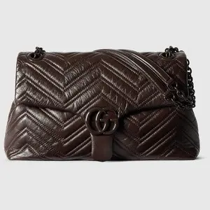 Gucci Gg Marmont Shoulder Bag - Brown