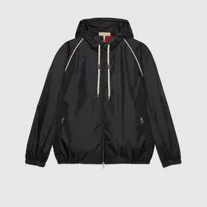 Gucci Nylon Satin Jacket Ready-To-Wear - Black | Editorialist