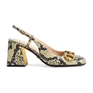 Gucci Mid-heel Slingback With Horsebit