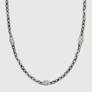 Gucci Interlocking G Chain Necklace - Silver