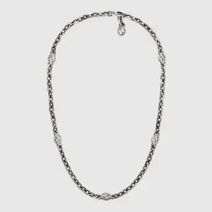 Gucci Interlocking G Chain Necklace - Silver
