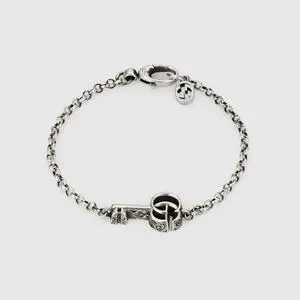 Gucci Gg Marmont Key Charm Bracelet - Silver