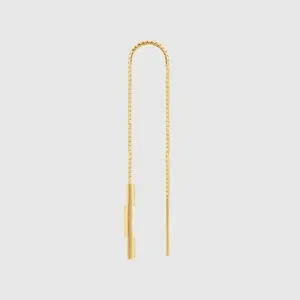 Gucci Link To Love 18k Chain Earrings