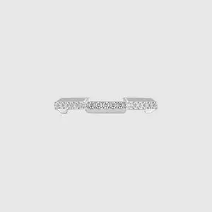 Gucci Link To Love Diamond 18k Ring - White Gold
