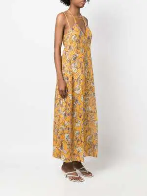 Patrizia Pepe Floral-print Silk Blend Midi Dress