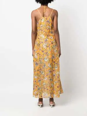 Patrizia Pepe Floral-print Silk Blend Midi Dress
