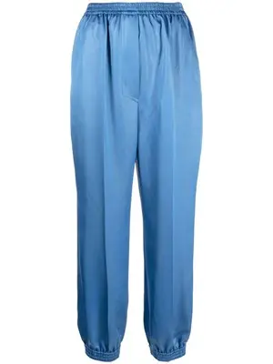 Nanushka Tapered Satin Trousers