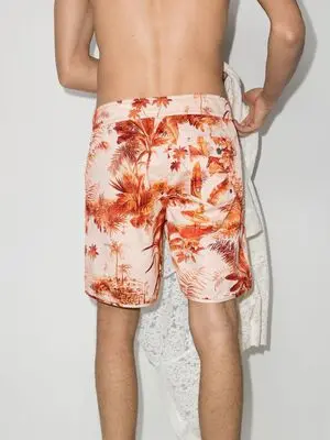 Alanui Palm Tree Print Swim Shorts