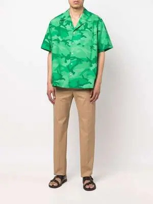 Valentino Garavani Pressed-crease Cotton Chinos