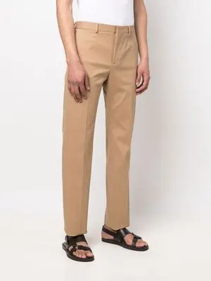 Valentino Garavani Pressed-crease Cotton Chinos