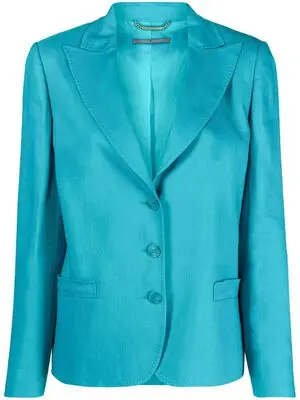 Alberta Ferretti Single-breasted Tailored Blazer - Blue