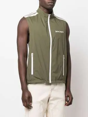 Palm Angels Stripe-trim Gilet Jacket