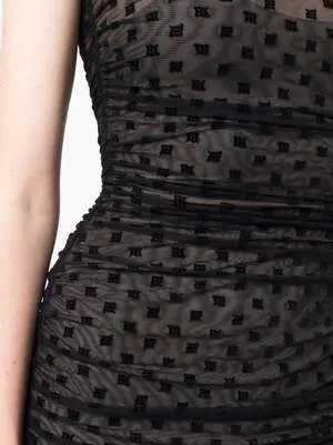 MISBHV Monogram Ruched Minidress