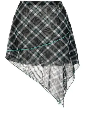 DIESEL® Asymmetric Checked Skirt