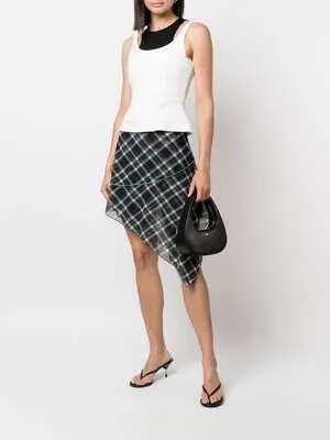 DIESEL® Asymmetric Checked Skirt
