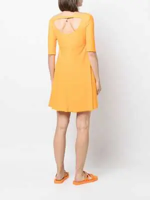 Patrizia Pepe Boat-neck A-line Mini Dress