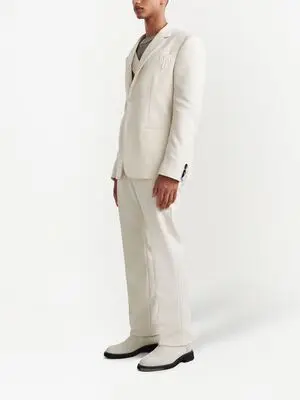 Off-White Straight-leg Tailored Trousers - White