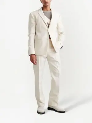 Off-White Straight-leg Tailored Trousers - White