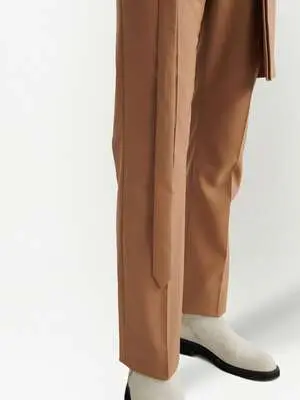 Off-White Tailored Trousers With Apron Detail