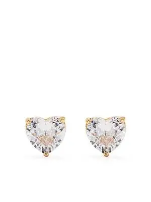 Kate Spade New York Crystal Heart Stud Earrings - Gold