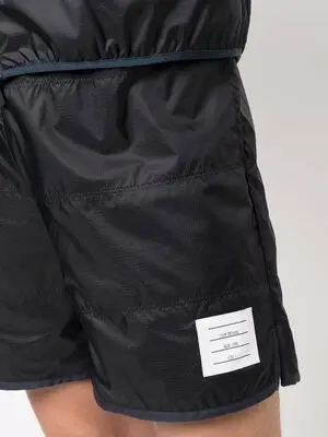 Thom Browne Ripstop Track Shorts - Black