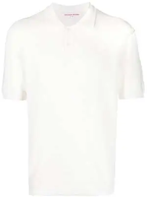 Orlebar Brown Piqué-weave Polo Shirt - White