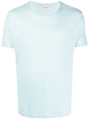 Orlebar Brown Round-neck Linen T-shirt - Blue