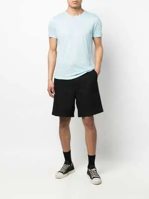 Orlebar Brown Round-neck Linen T-shirt - Blue