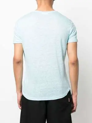 Orlebar Brown Round-neck Linen T-shirt - Blue