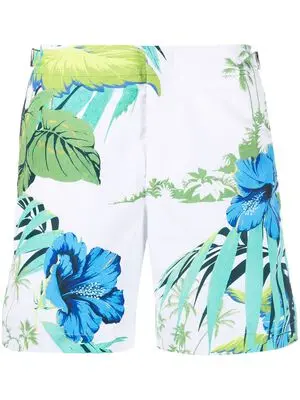 Orlebar Brown Fauna-print Swim Shorts - White