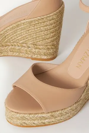 STUART WEITZMAN Nudistcurve Espadrille Wedge Sandals