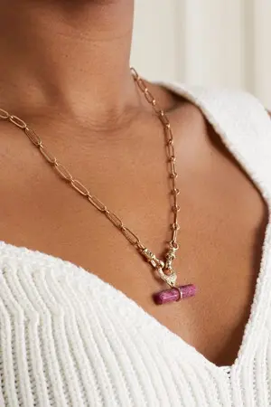 Pascale Monvoisin Debbie N°3 + Iman 9-karat Ruby And Diamond Necklace
