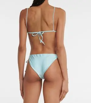 Jade Swim Via Triangle Bikini Top - Blue