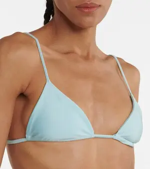 Jade Swim Via Triangle Bikini Top - Blue