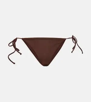 Jade Swim Jade Swim Tie Bikini Bottoms Brown