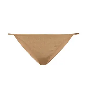 Jade Swim Bare Minimum Bikini Bottoms - Beige